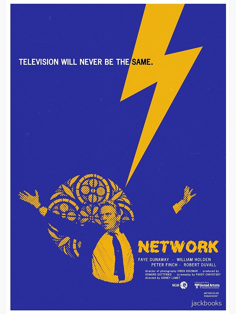 "Network (1976) - Movie poster design" Canvas Print by jackbooks ...