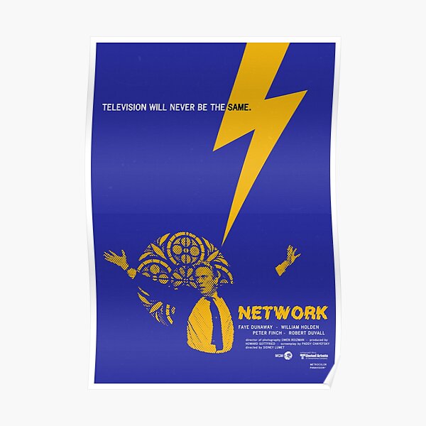 "Network (1976) - Movie poster design" Poster by jackbooks | Redbubble