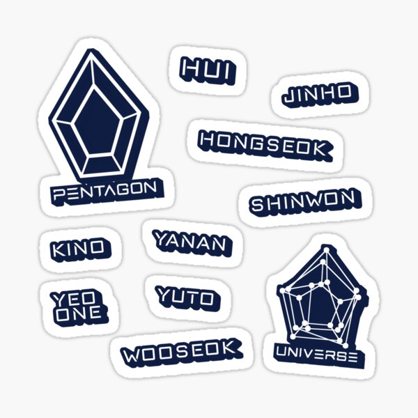 "PENTAGON UNIVERSE - K-Pop Sticker Pack" Sticker for Sale by artsycore ...