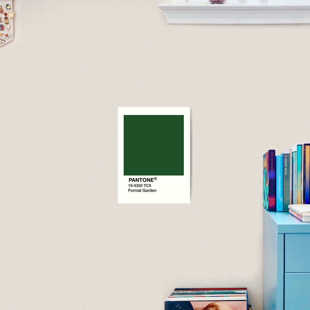 "PANTONE Formal Garden, Dark Green" Art Print by Mushroom-Gorge | Redbubble