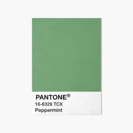 "PANTONE Peppermint, Green" Art Board Print by Mushroom-Gorge | Redbubble
