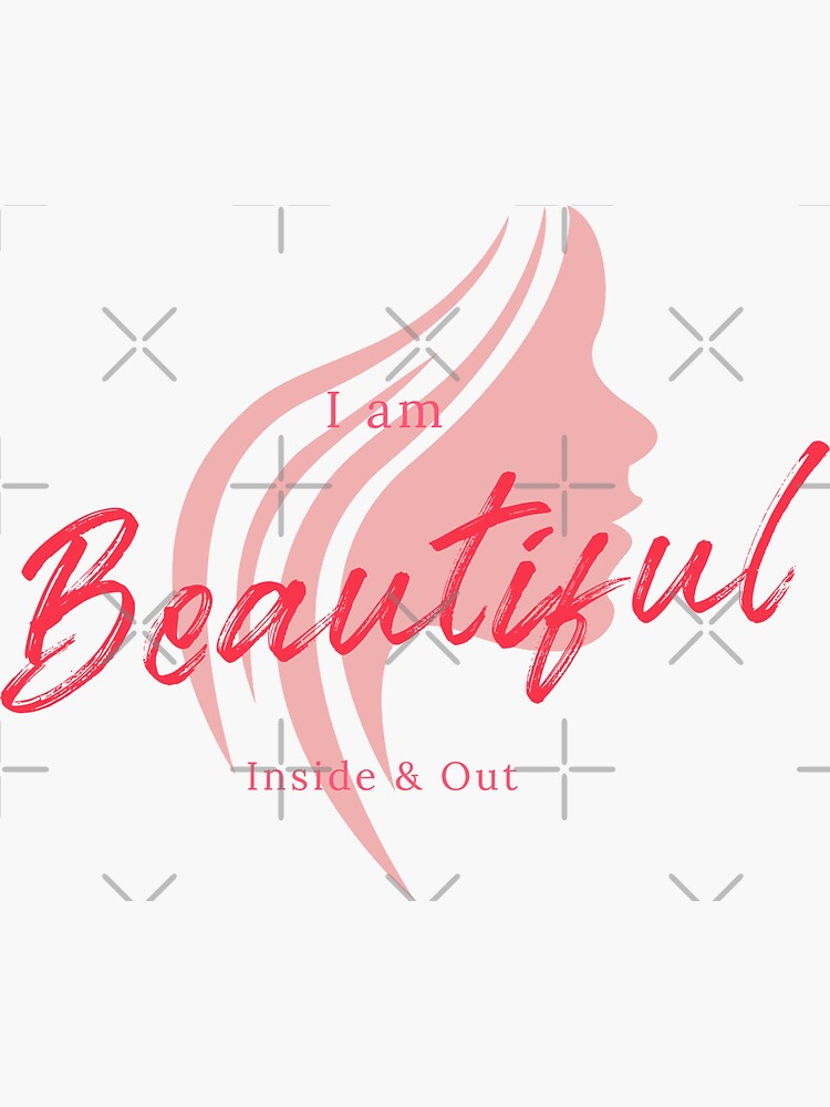 "Beautiful girl design" Sticker by rosa-design | Redbubble