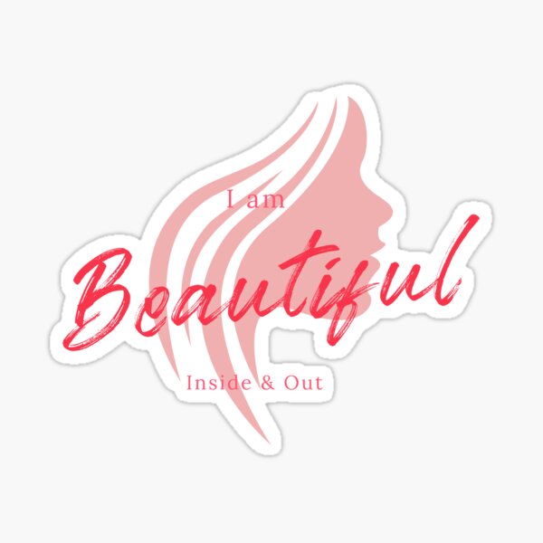 "Beautiful girl design" Sticker by rosa-design | Redbubble