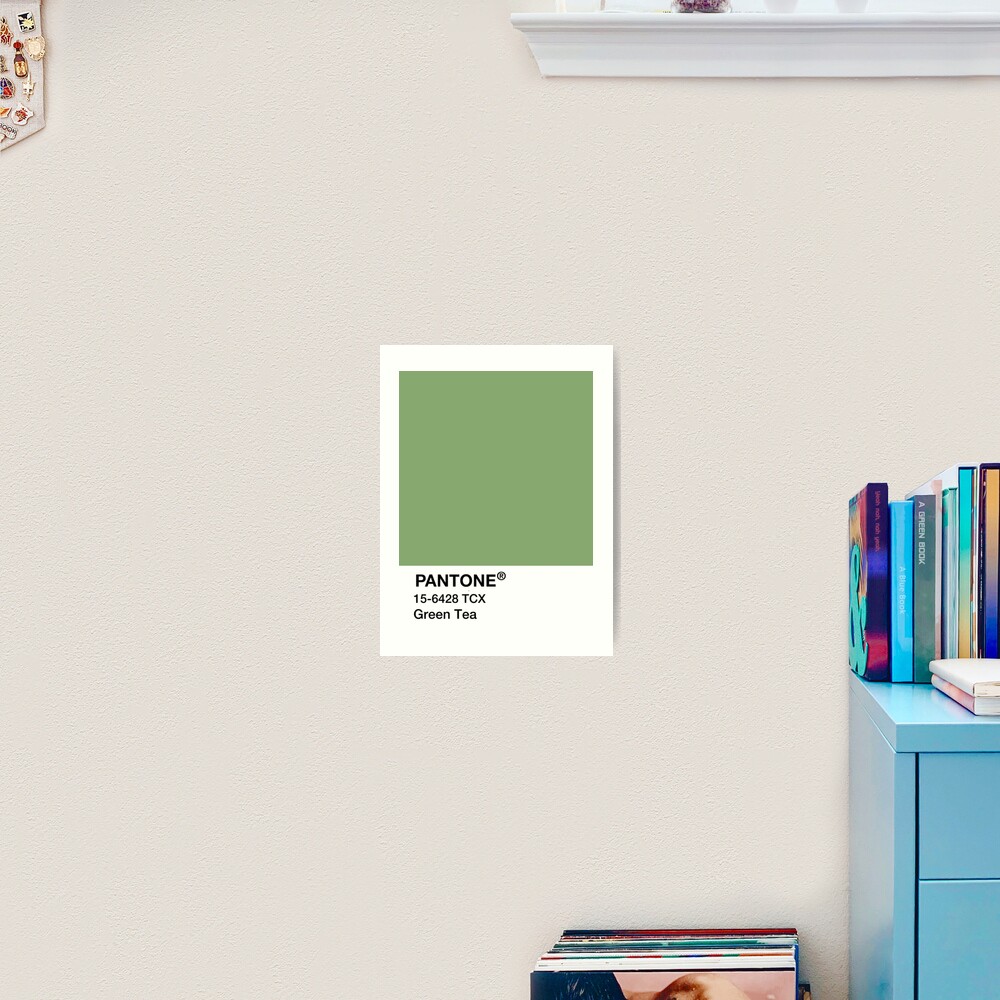 "PANTONE Green Tea" Art Print for Sale by Mushroom-Gorge | Redbubble