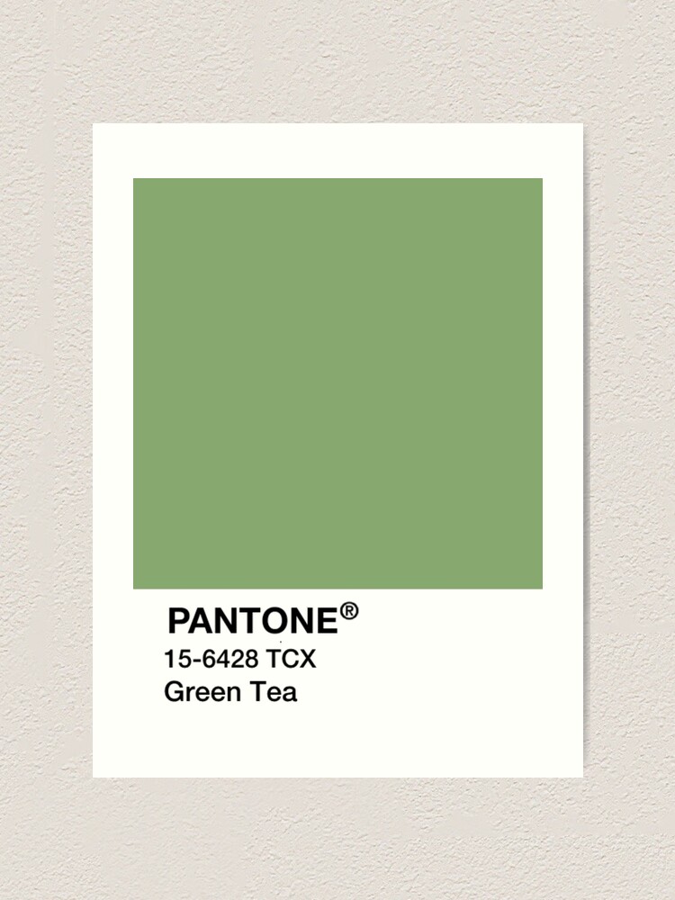 "PANTONE Green Tea" Art Print for Sale by Mushroom-Gorge | Redbubble