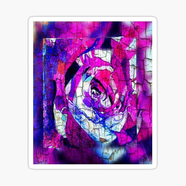 "Weathered rose" Sticker for Sale by picturesale | Redbubble