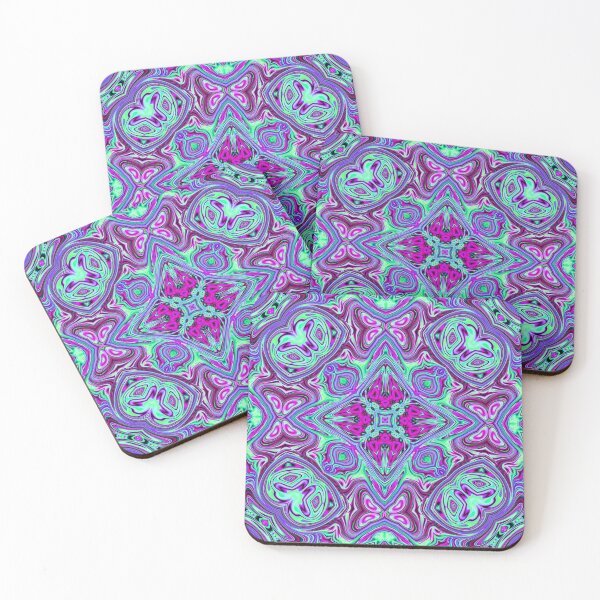 "Psychedelic tiles 48." Coasters (Set of 4) for Sale by cr6zym1nd ...
