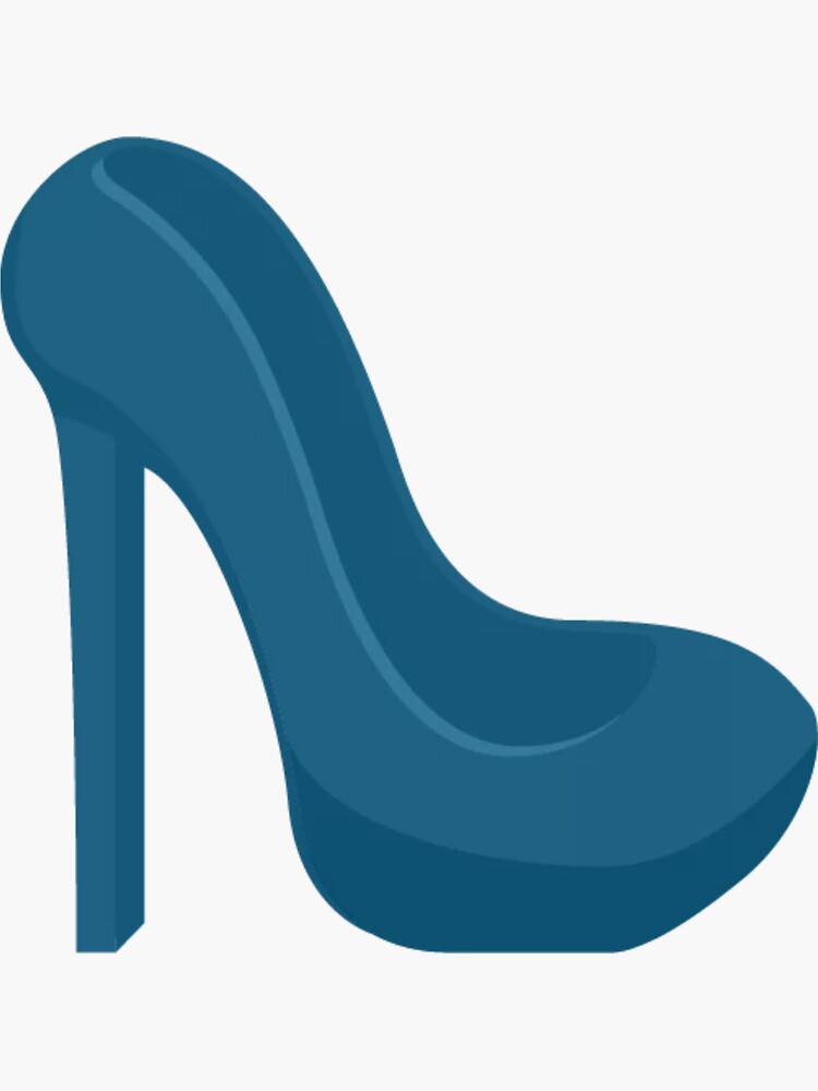 "Blue shoes sticker" Sticker for Sale by Pinkandwhisky | Redbubble