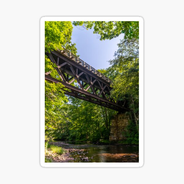 "Blackledge River Railroad bridge " Sticker for Sale by Limeyak | Redbubble