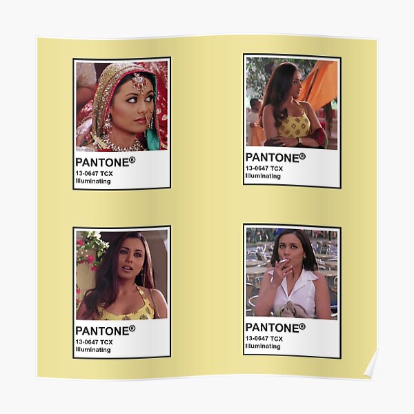 "Pantone Rani Mukherji (Ta Ra Rum Pum)" Poster for Sale by BollywoodAI ...