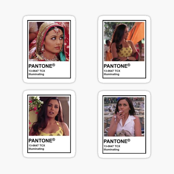 "Pantone Rani Mukherji (Ta Ra Rum Pum)" Sticker for Sale by BollywoodAI ...