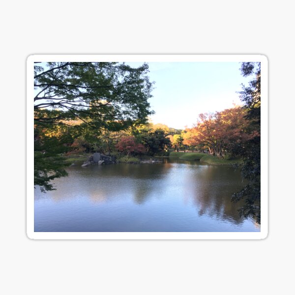 "Kenrokuen Japanese Garden during Momiji in the fall" Sticker for Sale ...