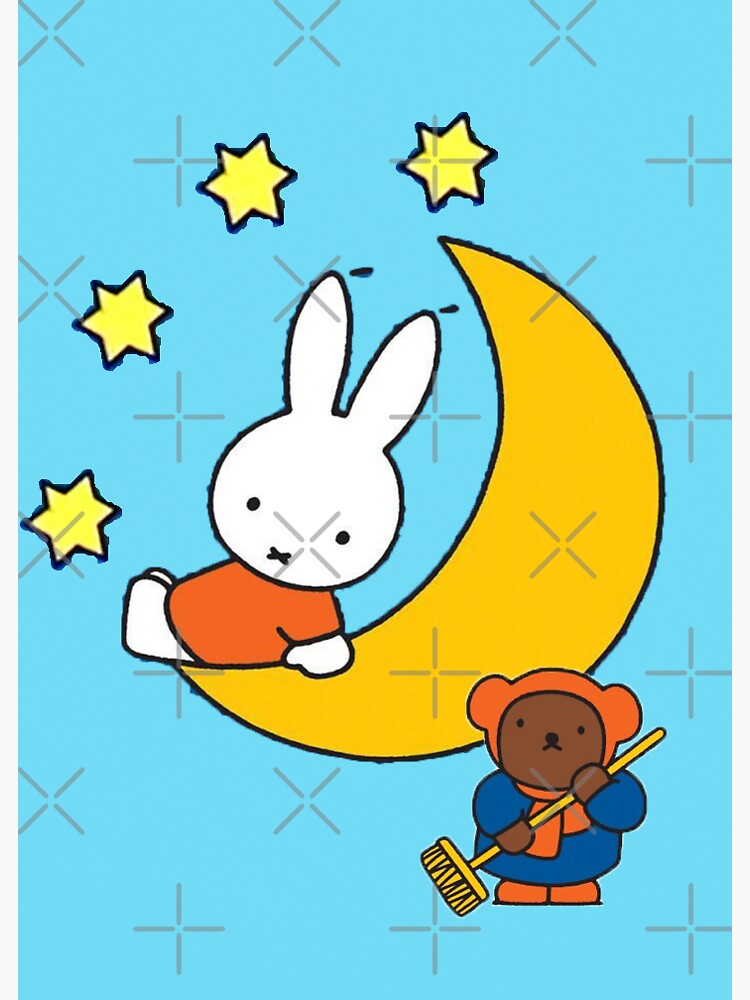 "miffy cute t-shirt" Sticker for Sale by lucylevineart | Redbubble