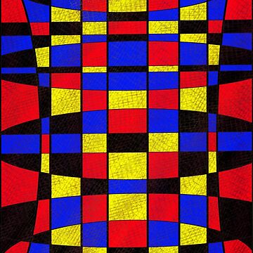 "Primary colors - Grid - Shapes " Poster for Sale by pbbm | Redbubble