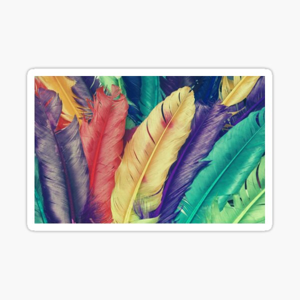 "feather" Sticker for Sale by BLOBBOF | Redbubble