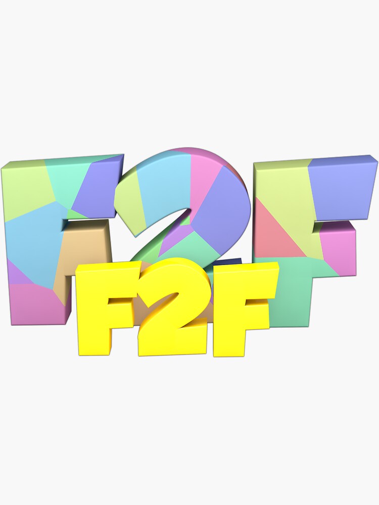 Pegatina «F2F Face to Face SMS Abreviaturas txt» de roleshop | Redbubble