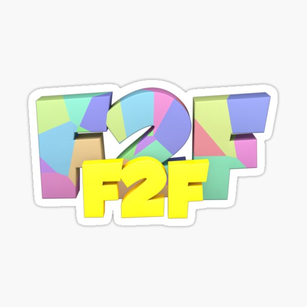 Pegatina «F2F Face to Face SMS Abreviaturas txt» de roleshop | Redbubble