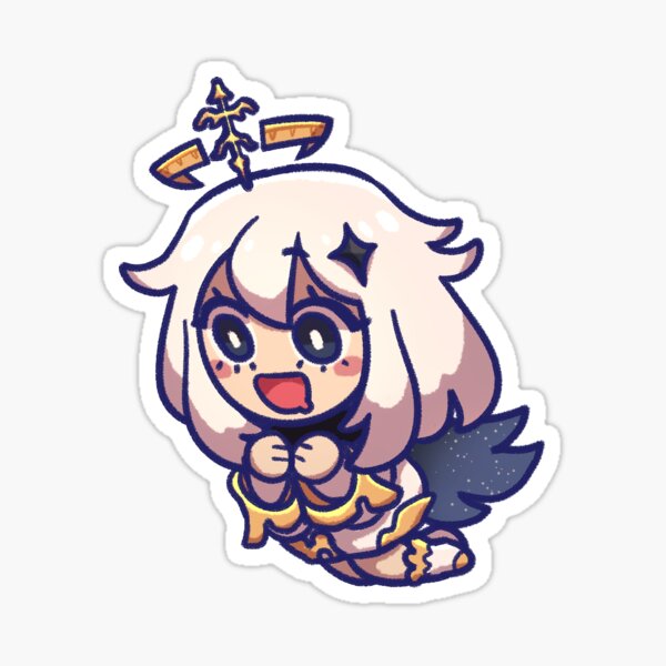"Genshin Impact Paimon" Sticker for Sale by leonsbeans | Redbubble