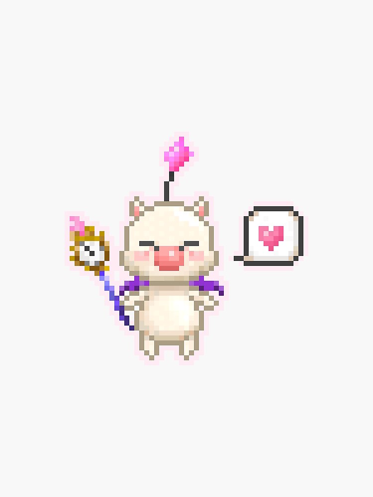 "Moogle from Final Fantasy 13" Sticker for Sale by hikachi | Redbubble