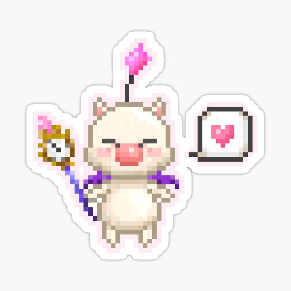 "Moogle from Final Fantasy 13" Sticker for Sale by hikachi | Redbubble