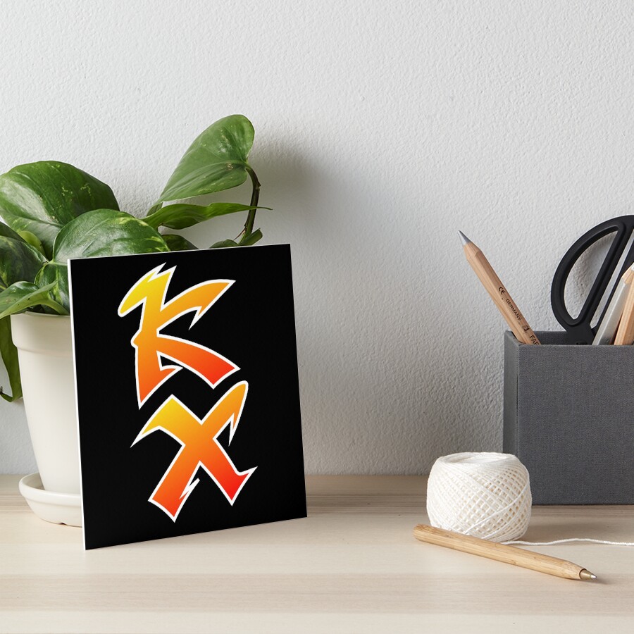 "VINTAGE KAWASAKI GOLD KX LOGO" Art Board Print by YZKDesign | Redbubble