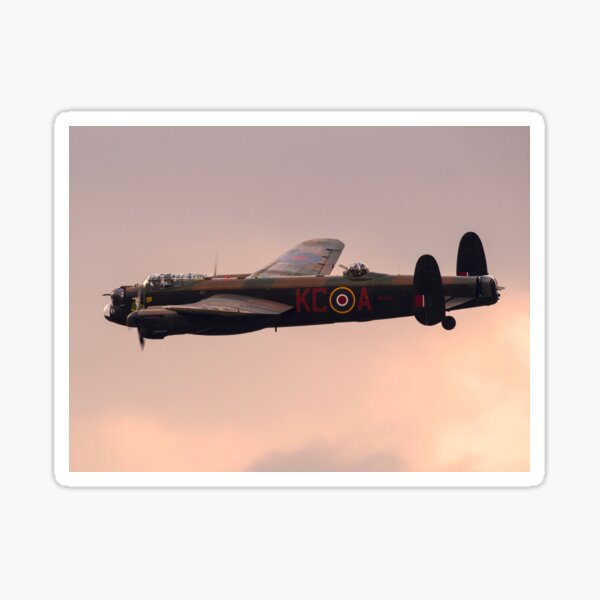 "RAF BBMF Lancaster" Sticker for Sale by captureasecond | Redbubble