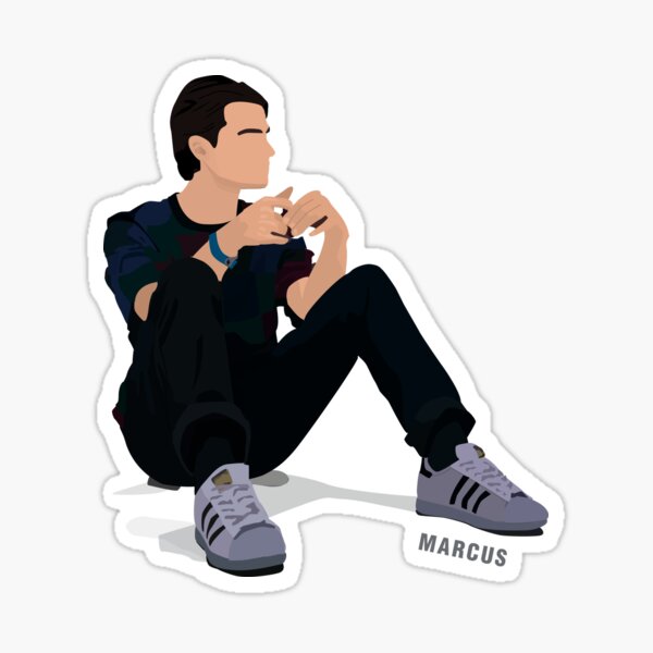 "Marcus" Sticker for Sale by purplewings03 | Redbubble