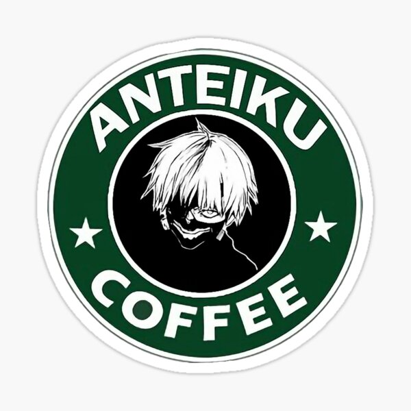 "Anteiku Café Logo, Tokyo Ghoul Starbucks Parody Travel Mug" Sticker ...