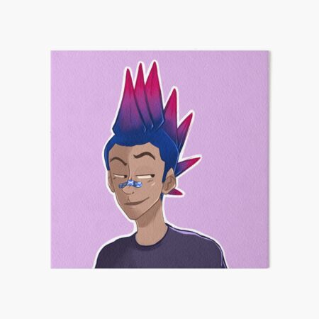 "Hawk (Eli Moskowitz) and his bi color mohwak" Art Board Print for Sale ...