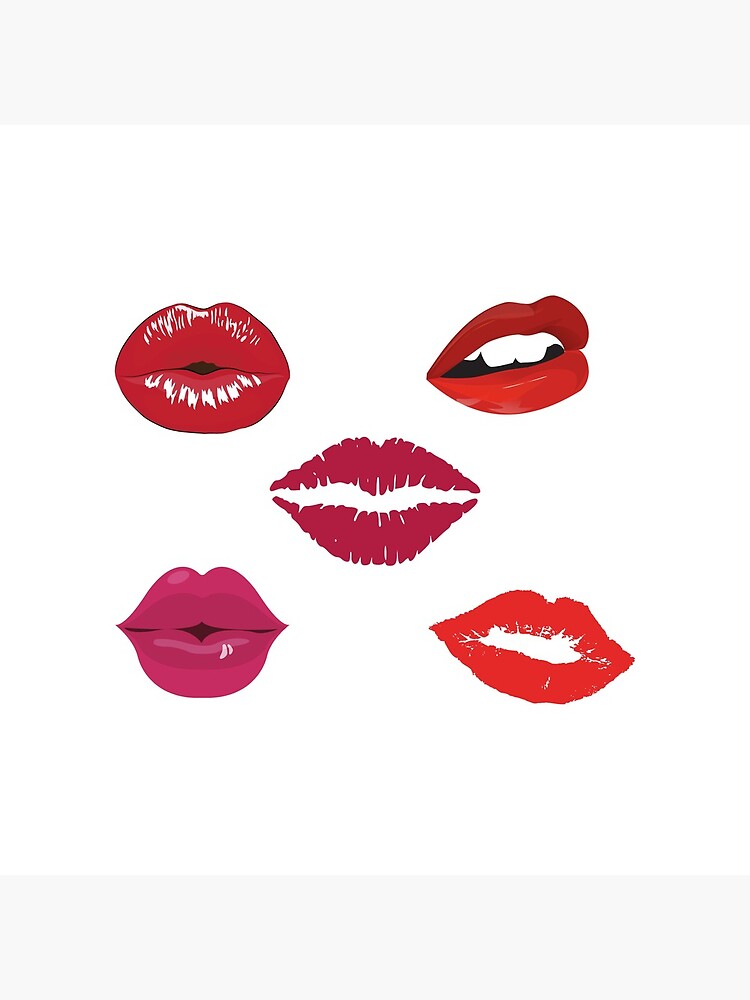"Kisses Stickers Pack V1" Poster for Sale by EllieZN | Redbubble