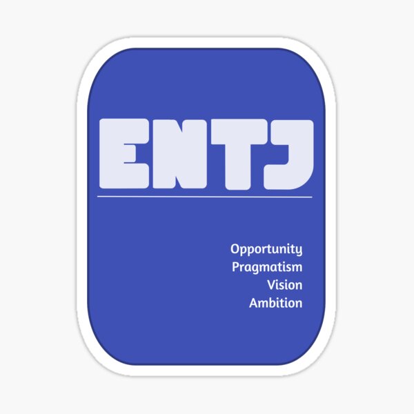 "MBTI - ENTJ" Sticker for Sale by Naviit | Redbubble
