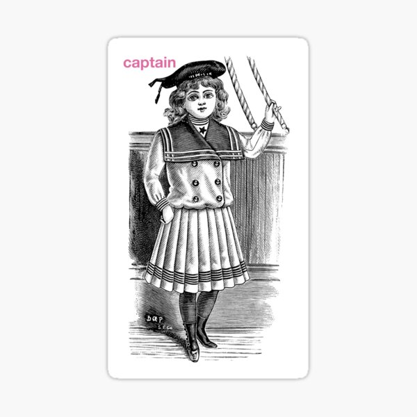 "Captain " Sticker for Sale by meowsic | Redbubble