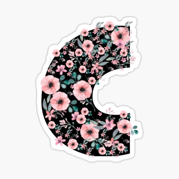 "C letter " Sticker for Sale by ChlorisDc | Redbubble