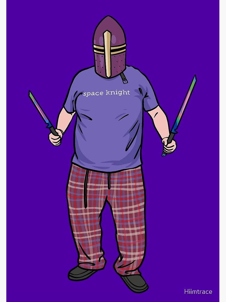 "Space Knight in Space Cartoon" Photographic Print for Sale by ...