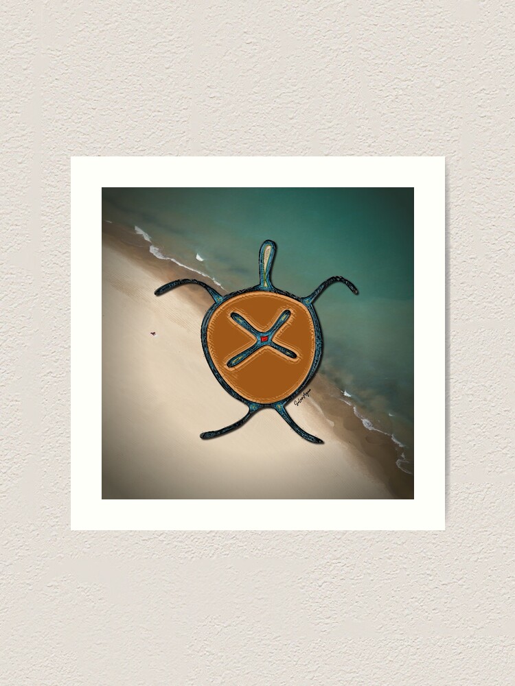 "Taino Turtle Symbol Puerto Rico" Art Print for Sale by liamaris ...