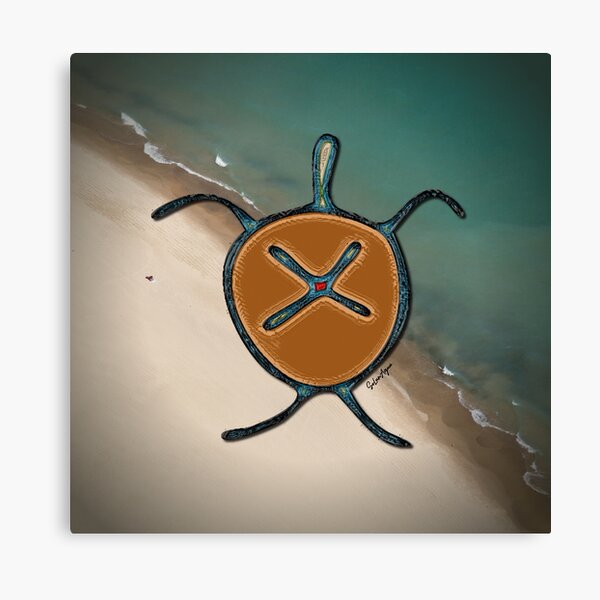 "Taino Turtle Symbol Puerto Rico" Canvas Print for Sale by liamaris ...