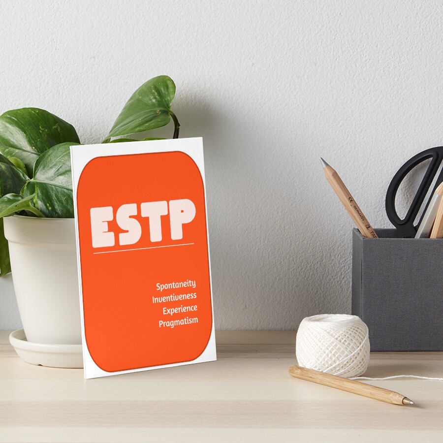 "MBTI - ESTP" Art Board Print for Sale by Naviit | Redbubble