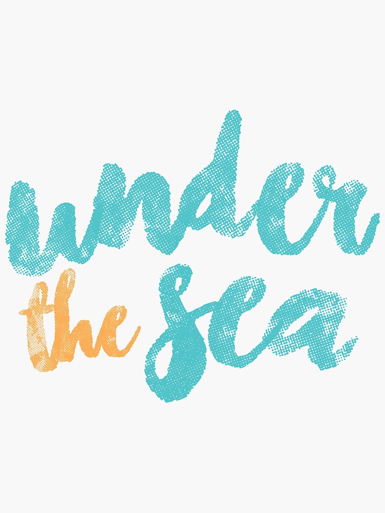 "Under the Sea" Sticker for Sale by cmorduna | Redbubble