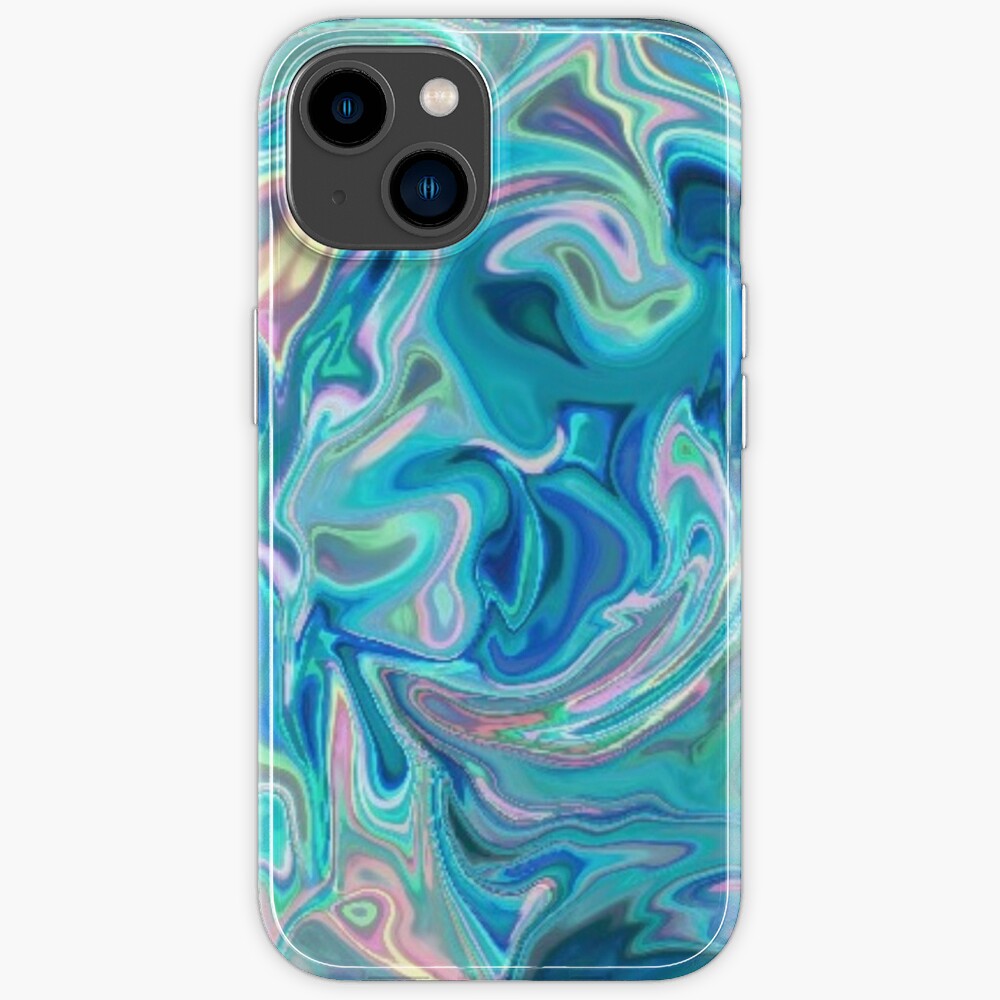 "Blue Holographic Pattern" iPhone Case for Sale by meganbxiley | Redbubble
