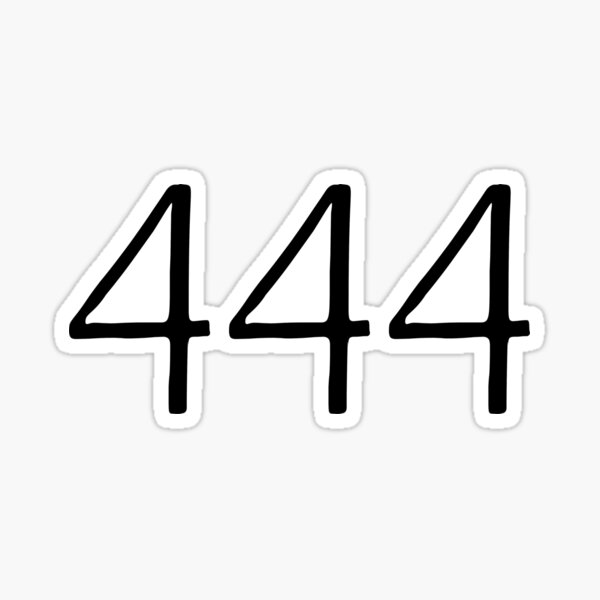 "444 angel number" Sticker by gloriasd14 | Redbubble