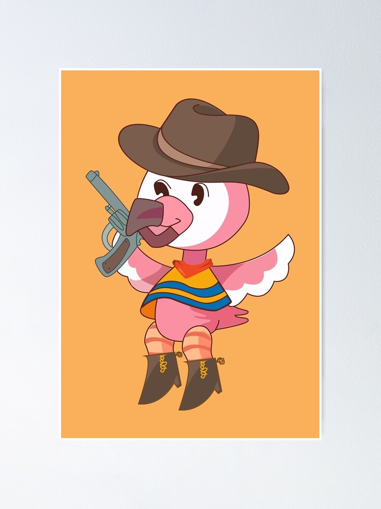 Poster « Flamingo youtube Flamingo peluche cowboy tenue oiseau chapeau ...