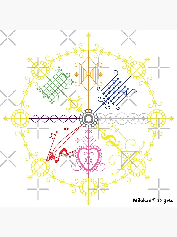 "Milokan vèvè (white)" Photographic Print for Sale by milokan | Redbubble