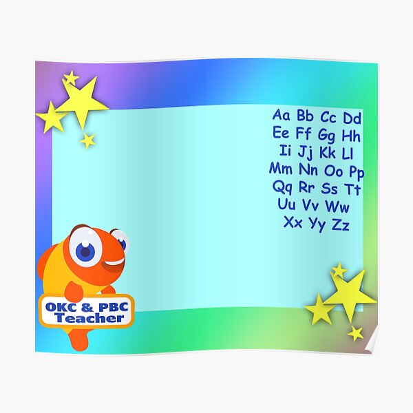 "Palfish ESL Rainbow Classroom Background Backdrop" Poster by ...