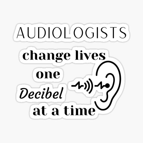 "One decibel at a time (light background)" Sticker for Sale by ...