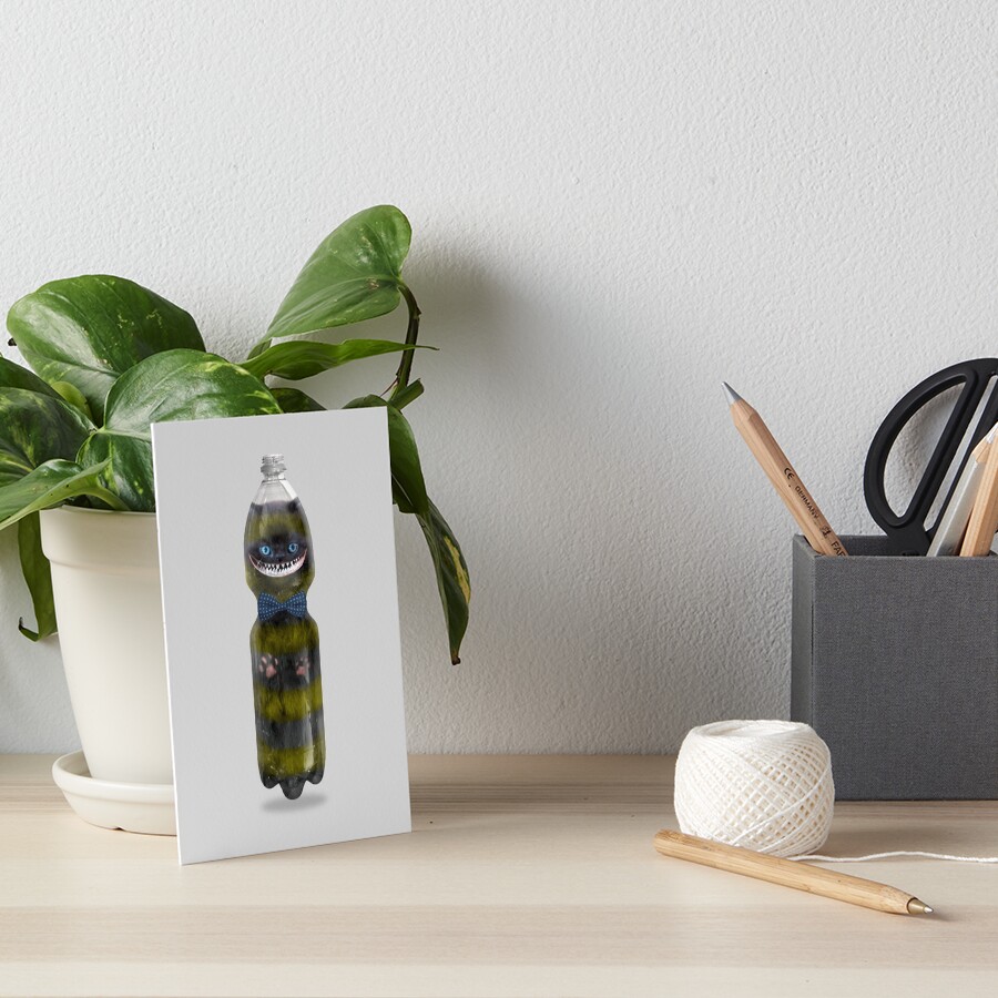 "Grinning cat hermetic lockdown in a PET bottle 2020 meme" Art Board ...