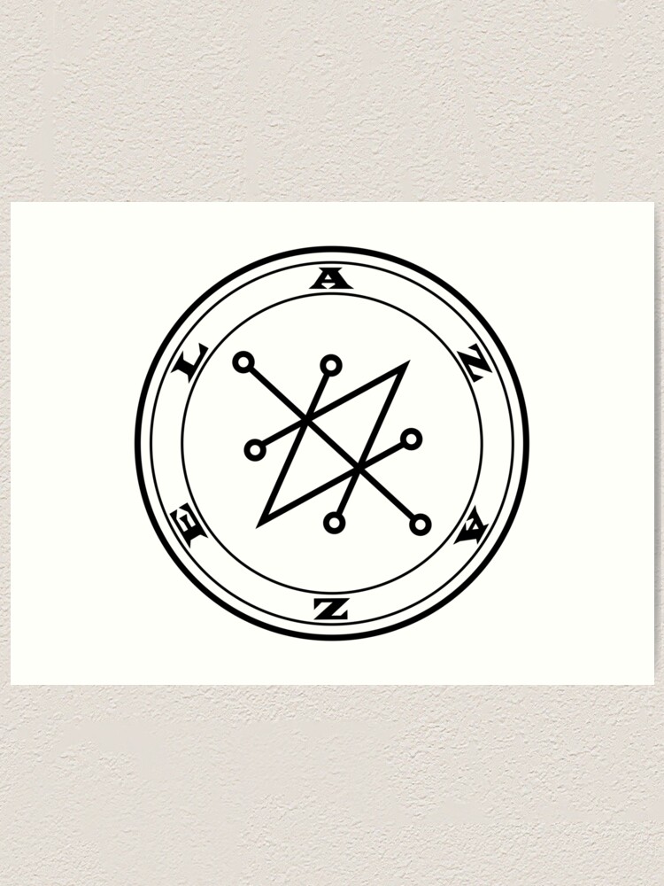 "Azazel demon black Sigil occult Magick Seal" Art Print for Sale by ...