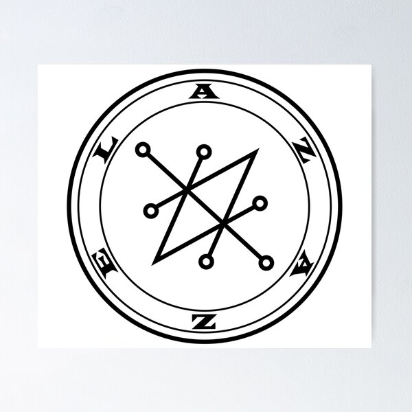 "Azazel demon black Sigil occult Magick Seal" Poster for Sale by ...