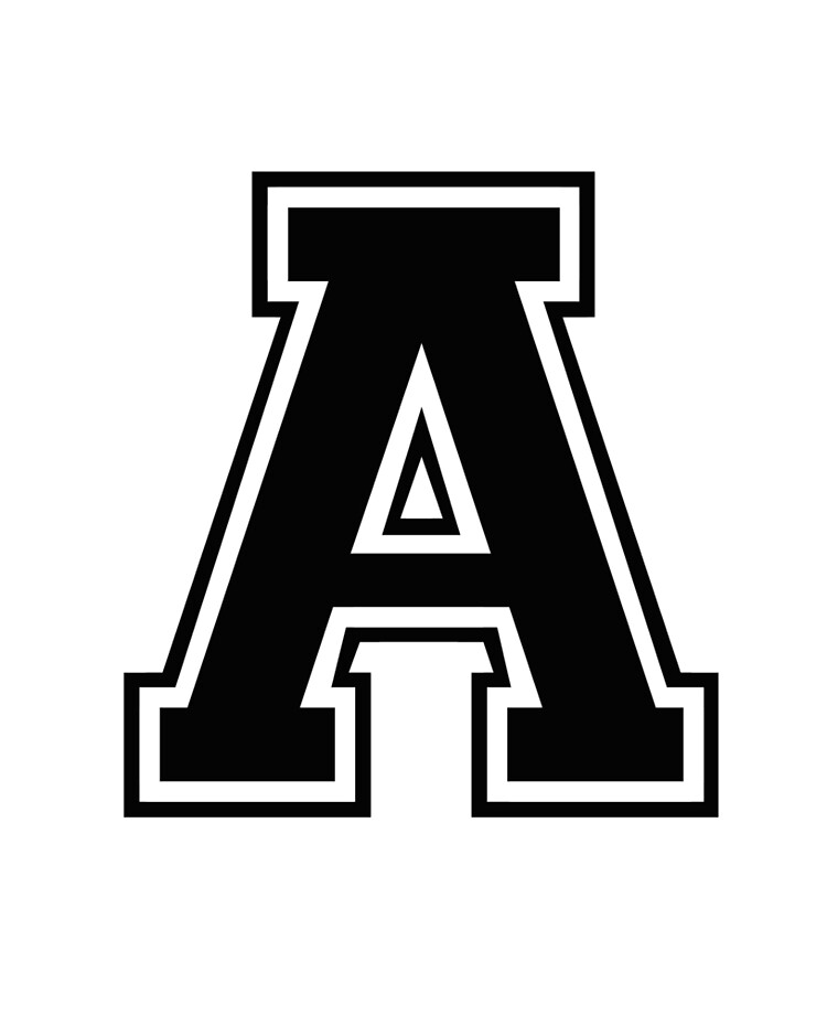 "Letter - A (black)" iPad Case & Skin for Sale by Alphaletters | Redbubble