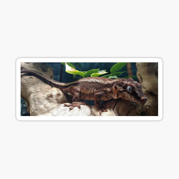 "Gargoyle Gecko Nature Art" Sticker by Bosgecko | Redbubble