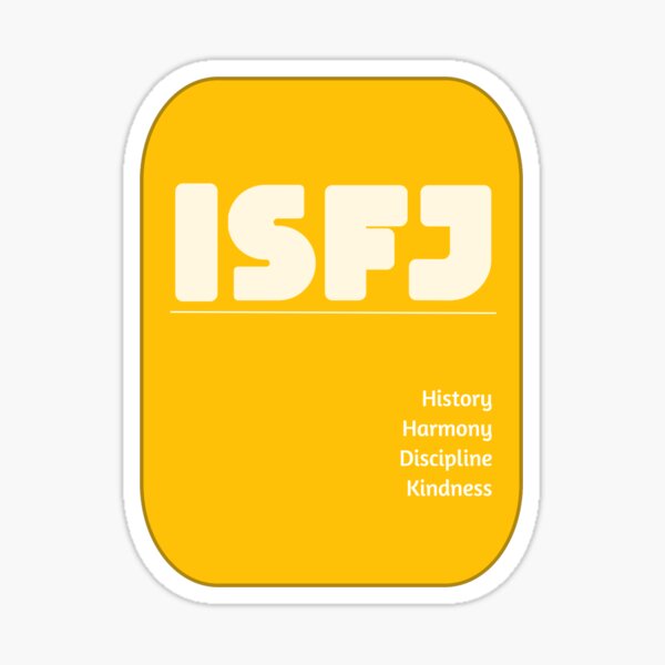 "MBTI - ISFJ" Sticker for Sale by Naviit | Redbubble